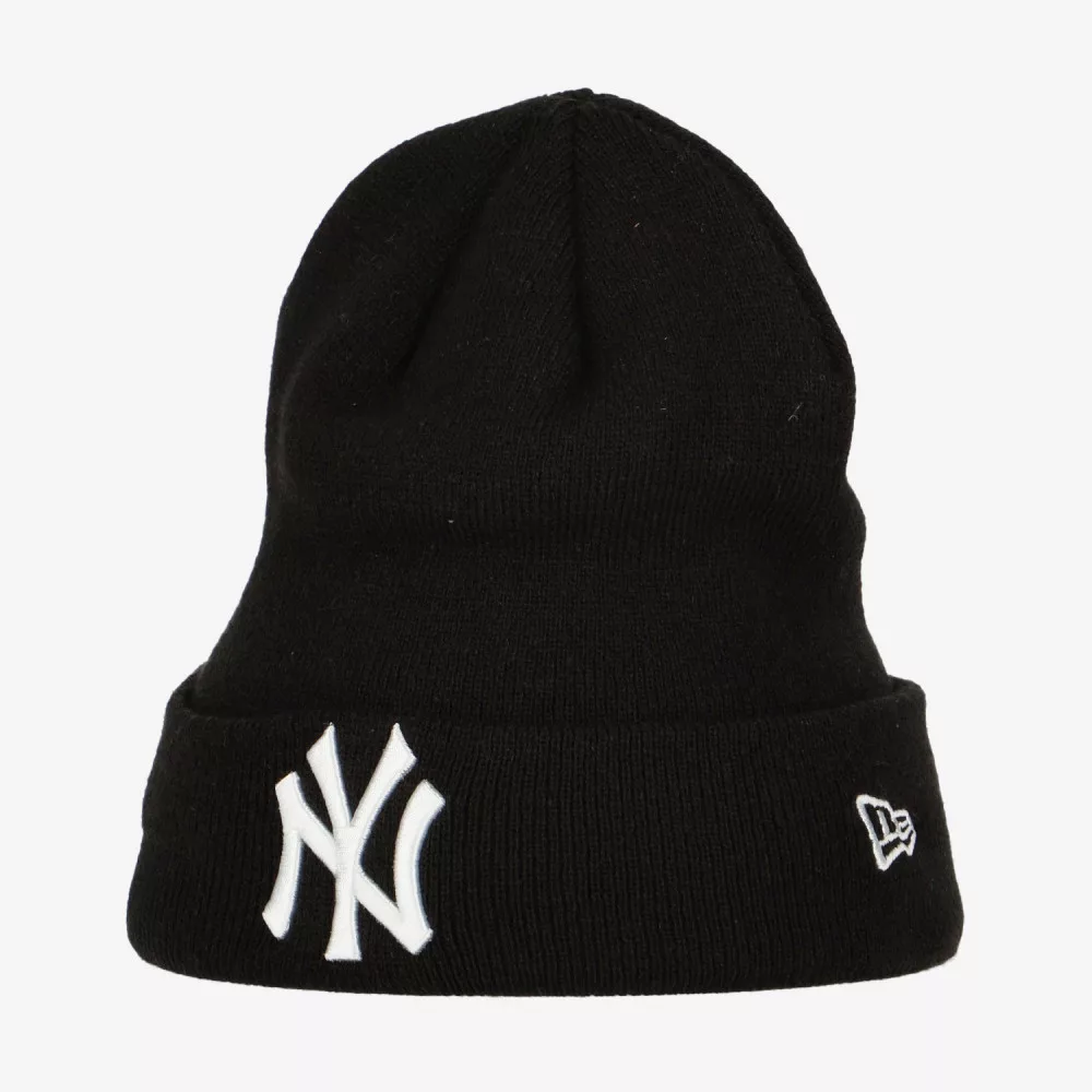 NEW ERA KAPA MLB ESSENTIAL CUFF KNIT NEW YORK YANKEES BLACK/WHITE ...